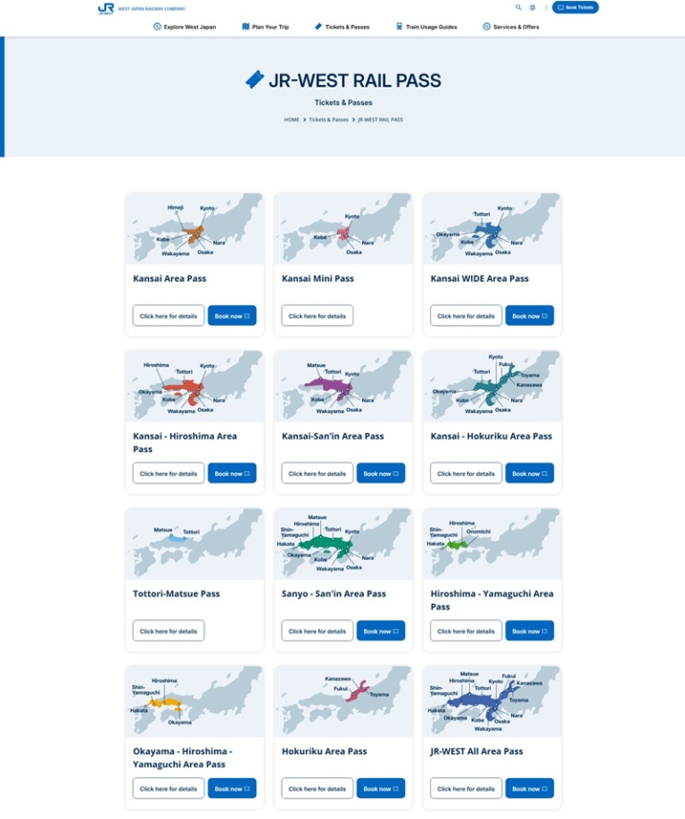 Come acquistare Pass e prenotare posti su JR West - Giappone per Tutti